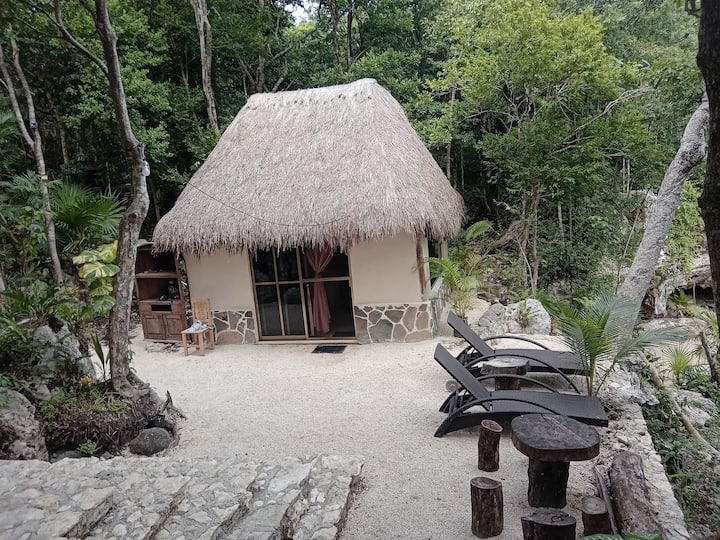 Cabaña En La Selva Con Cenote - Akumal