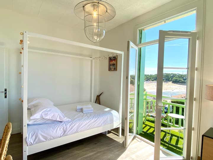 Studio Lumineux Sur Balcon Avec Vue Mer Et Plage - Saint-Palais-sur-Mer