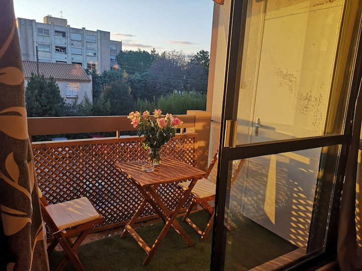 Logement, Terrasse,clim, 4pers, Parking - Nîmes