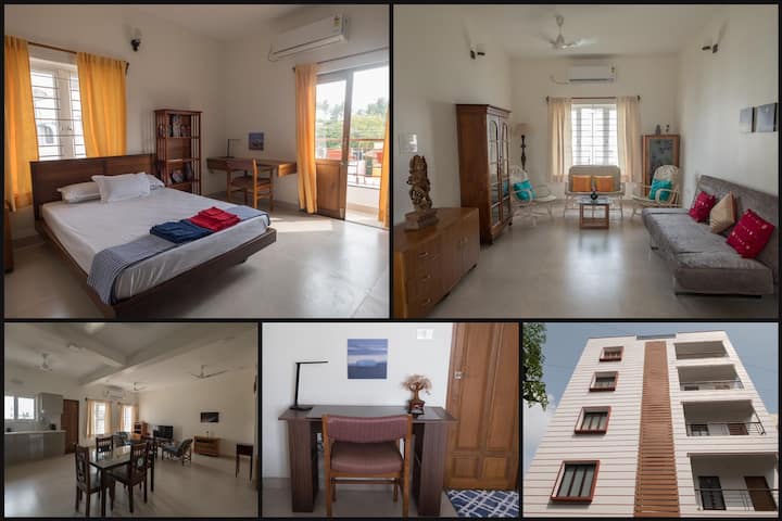 Poduke | Entire Home : 2 Bed, 2 Bath - Sleeps 6 - Puducherry