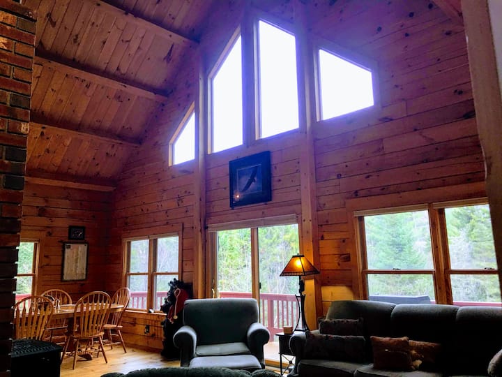 ★Spacious Log Home/minutes To Brettonwoods/cannon - Bretton Woods, NH