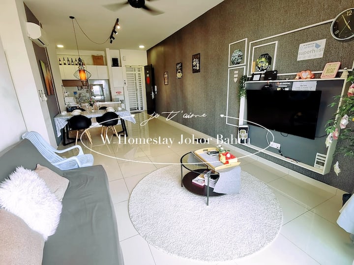 Twingalaxy@jb Highfloor Balcony Cityview2房2厕一厅高楼阳台 - Woodlands