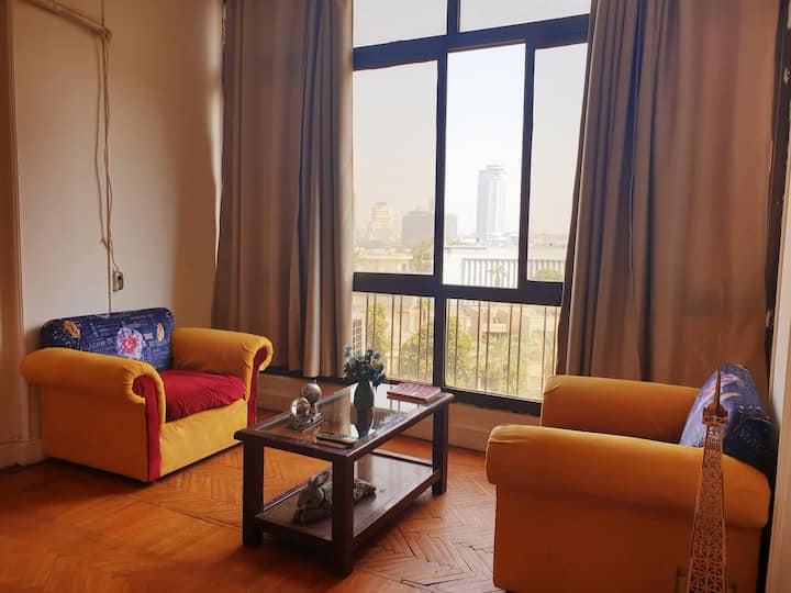 Wow! City Centre View&big Room ❤Walk To Nile❤ - 카이로