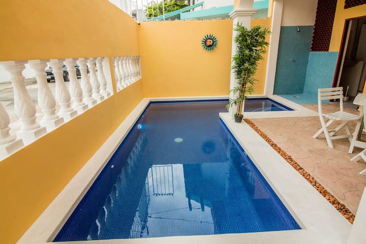 Pool And Roof Top Double Condo - Sleeps 30 - Cozumel