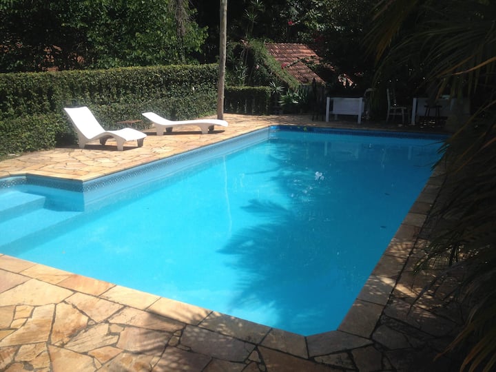 Linda Chácara/chalé/piscina/lareira/horta/1 H. Sp - Itapevi