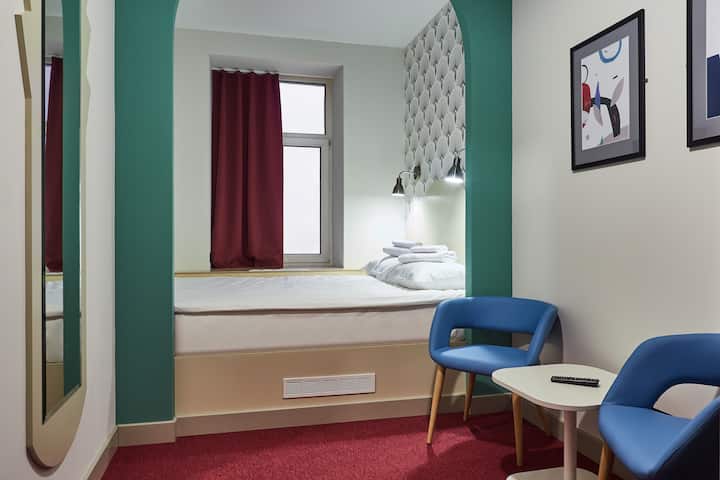 Друзья Смарт. Уютный номер с большой кроватью - 