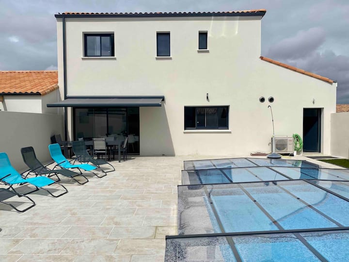 Villa Les Alizés 4* Avec Piscine à 300 M Plage - Longeville-sur-Mer