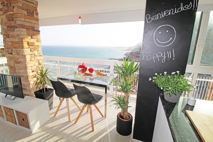 Impressive Seaside Views.spacious.beach 1 Min.wifi - Alicante