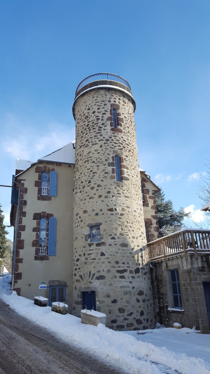 Grand Gite Confortable Avec Tour Du Xvième - Vic-sur-Cère