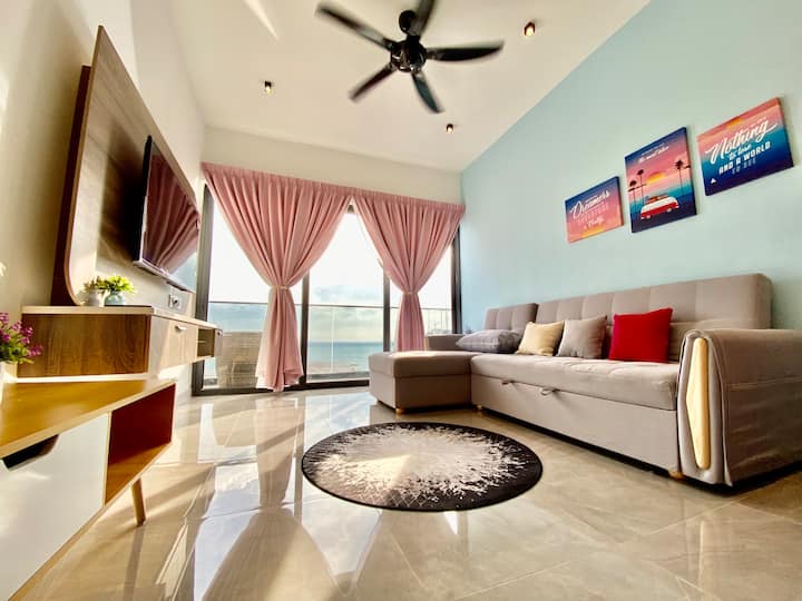 Mwholidayb1940🏝seaviewfamilysuites家庭海景套房wifi - 말라카