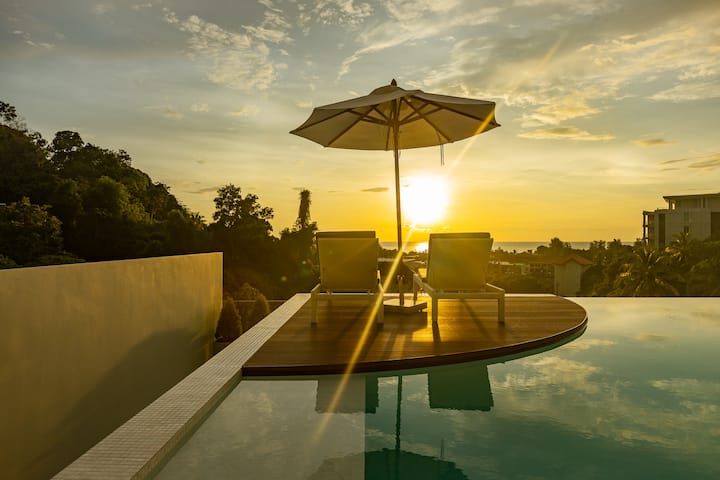 Stylish Apartment With Scenic Rooftop Pool - Kata Beach