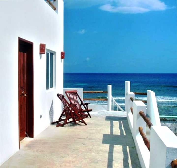 Casa Rosa - Hermosa Casa Frente Al Mar - Apartamento De 2 Habitaciones - Isla Mujeres