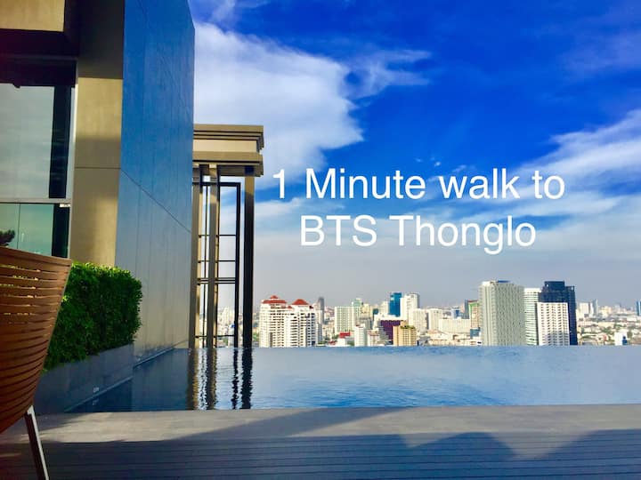 1minwalkbts Thonglo/topfloor Pool - Bangkok