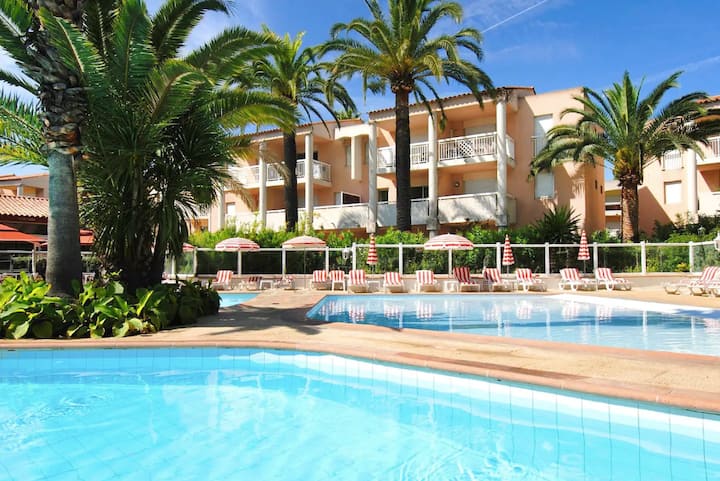Appartement Avec Piscine 5 Min á Pieds Des Plages - Golfe-Juan