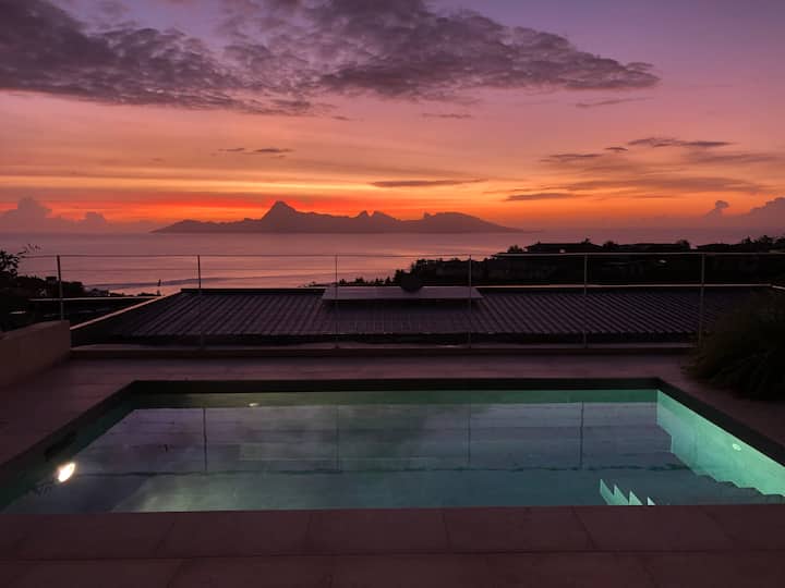 Moana - Villa Avec Piscine Vue Océan - French Polynesia