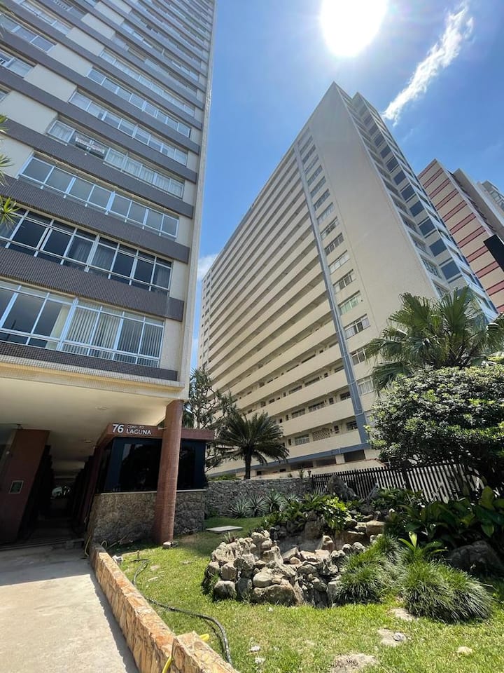 Apto Gonzaga Frente Ao Mar Com Garagem E Wifi - Santos State