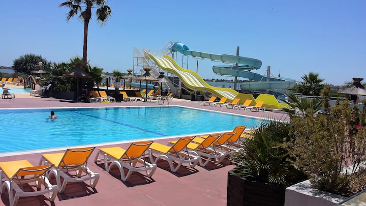 Mobil Home 532  Tout Confort Camping **** - Montpellier