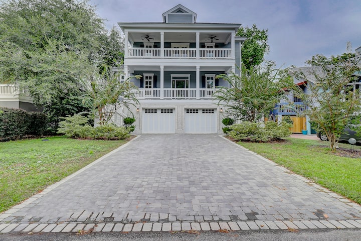 Luxury 5 Br Home W/private Pool/steps From Beach - Saint Helena Island, SC