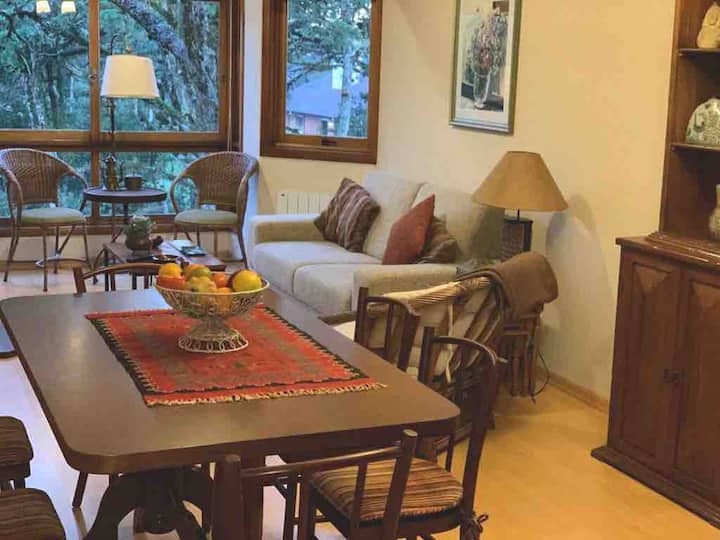 Lindo Apto A 15min A Pé Da Rua Coberta - Gramado