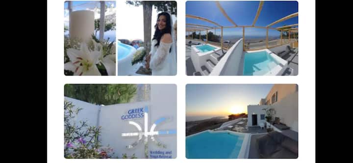 Weddings, Family Reunion, Yoga Villa - Santorini