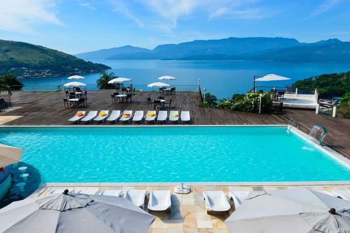 Flat No Hotel Portogalo | Conforto E Vista Mar - Mangaratiba