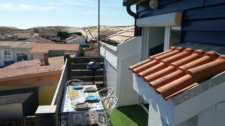 Carcans Plage Apt Avec Vue Sur Les Dunes - Carcans