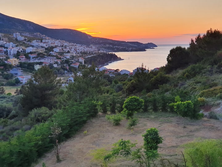 Mimoza Koyunda,dağ&deniz Manzara,müstakil Bahçe,n4 - Karaburun