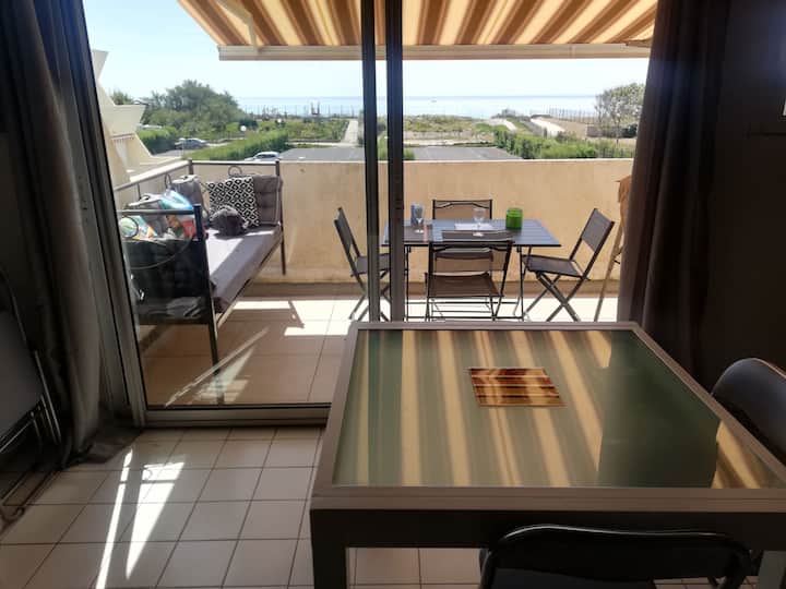 Apart Mezzan 25m2 Sud Est Vue Mer Marseillan Plage - Marseillan