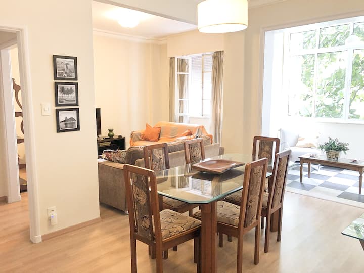 Copacabana 125m2 Posto 05 Vista Mar 3quartos Suíte - Ipanema