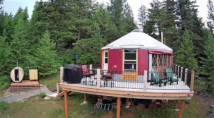 Mt Moriah Yurt - an off-grid experience - Yurts for Rent in Loon Lake ...