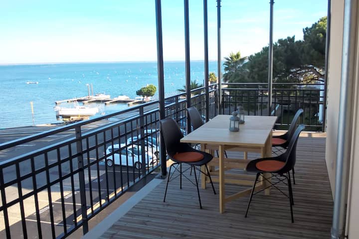 T4 - Arcachon  - Magnifique Vue Mer, Terrasse 22m2 - Arcachon