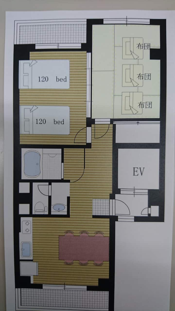 3f/river View Shinsaibashi River/5min Walk To Sta. - Japan