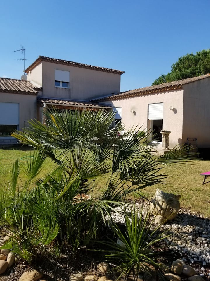 Villa Climatisée Avec Jardin Et Piscine Chauffée - Mauguio