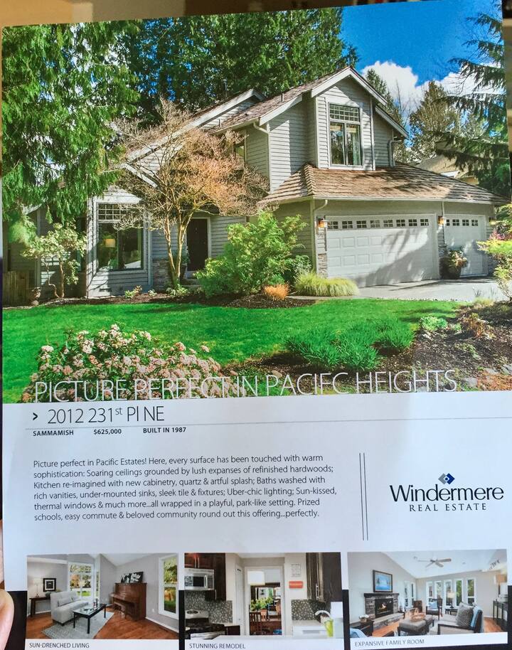 30 Min To Seattle Entire 3b 3b Home - Sammamish, WA