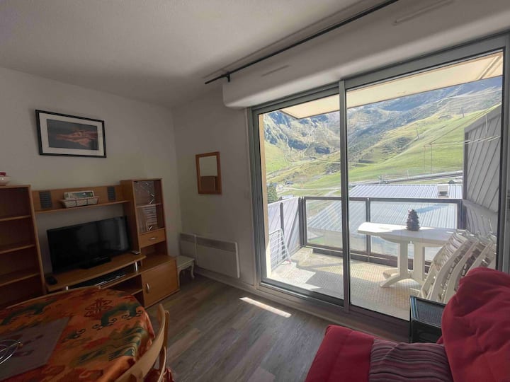 Studio Cabine F Rés Face Sud La Mongie - Lac d'Aygue Rouye