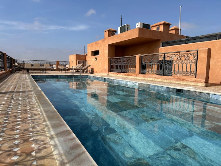 Appartement Haut Standing Plein Centre Piscine - Marrakesch