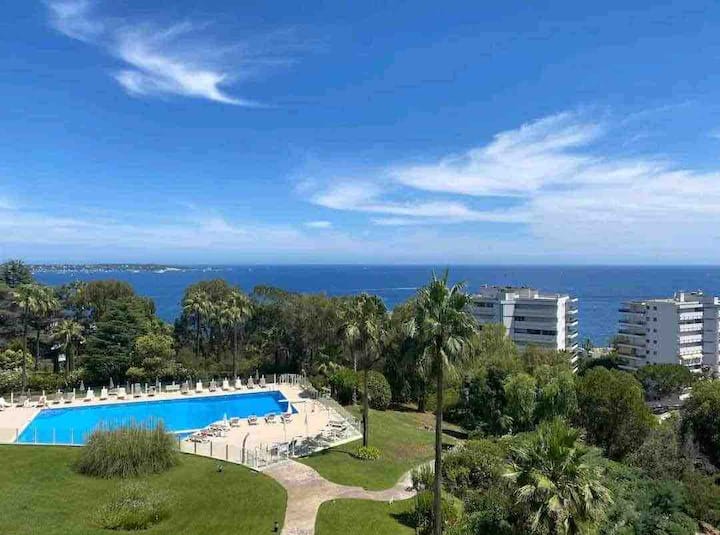 Studio Super Cannes, Confort, Piscine, Tennis. - Vallauris