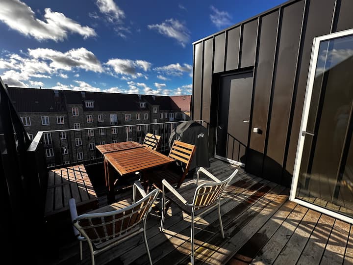 Penthouse Apt With Rooftop Balc - Kopenhagen