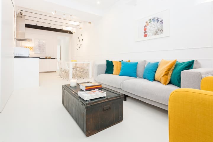 White Boutique Apartment In The Center - Barcelone