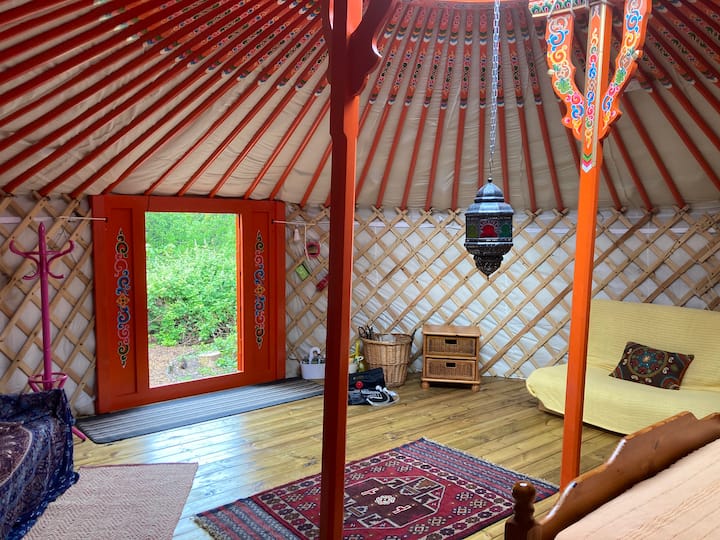 Stunning Mongolian Yurt Privatewoodland Ecoretreat - Porthleven