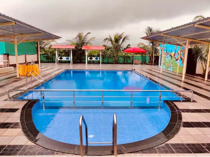 Private Pool Villa With Meals For 10+ Guests. - Karjat