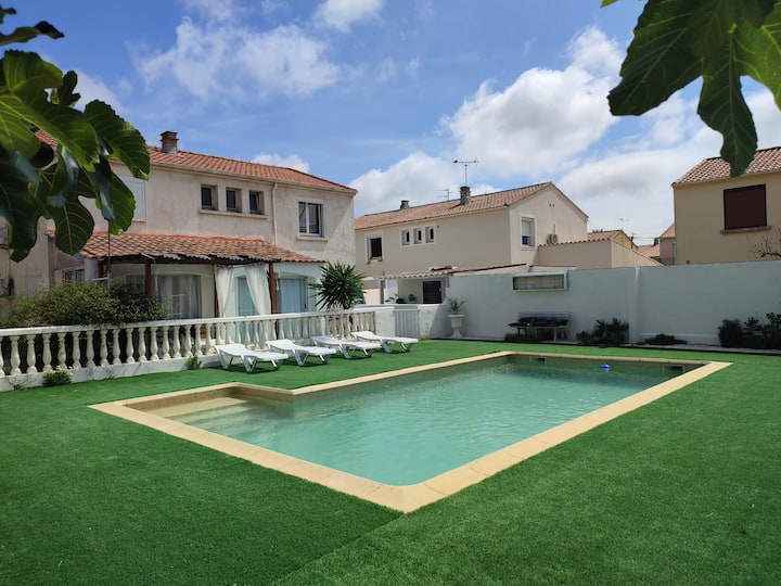 Villa Piscine/bar/barbecue/terrain De Petanque/ - Agde