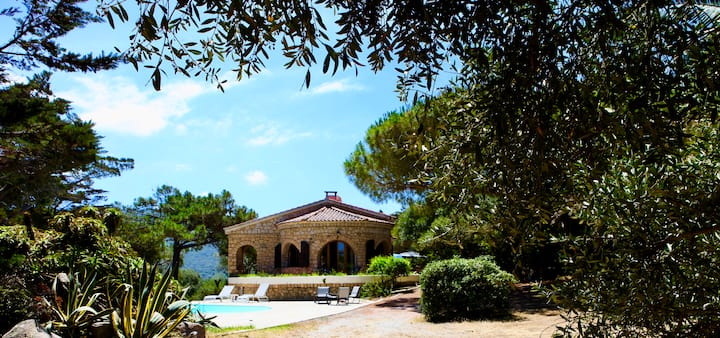 Campomoro, Villa Vue Mer, Près De La Tour Génoise - Belvédère-Campomoro