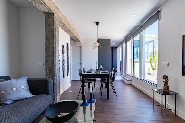 Río + Terraza + Vistas - 2 Hab, 2 Baños - Madrid