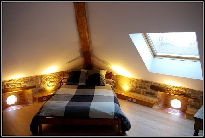 Chambre La Boiserie à St Antonin Noble Val - Saint-Antonin-Noble-Val