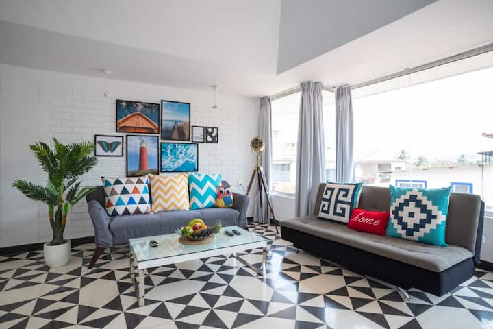 The Coastal Nest | 2bhk By Da Alohas- Candolim - Goa