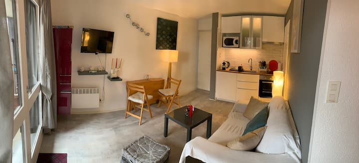 T2 Cabine Pied Des Pistes Ax 3 Domaines. 4 Pers - Ax-les-Thermes
