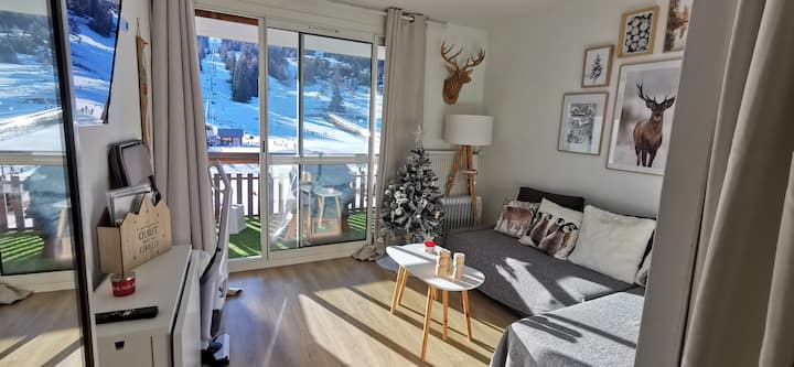 "Le Jas" , Joli Studio Au Pied Des Pistes - La Joue du Loup