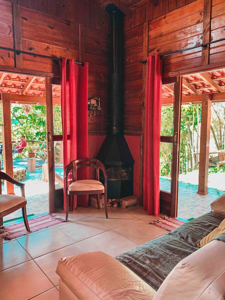 Casa De Campo Aconchegante Com Lareira Interna - Águas Mornas