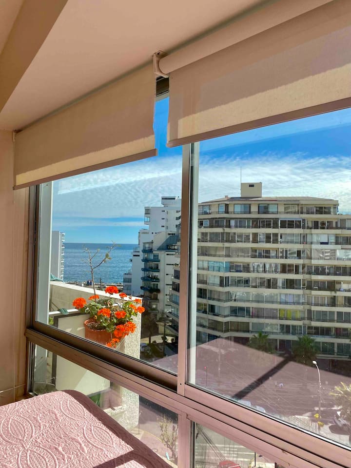 Pieza Con Vista Al Mar. Playa A 150 M Sanmartín - Viña del Mar
